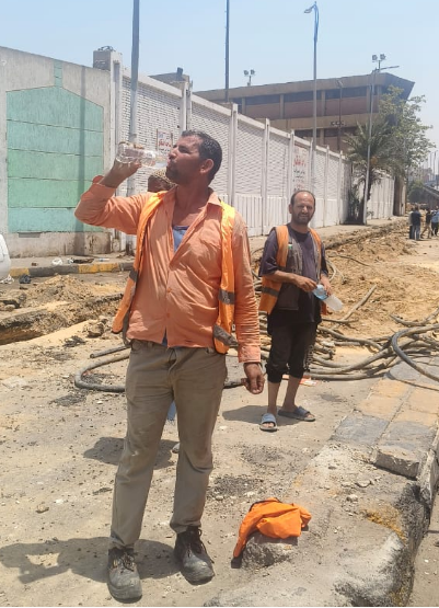 Exclusive photos from the cable repair site at Geziret El-Dahab Station ...