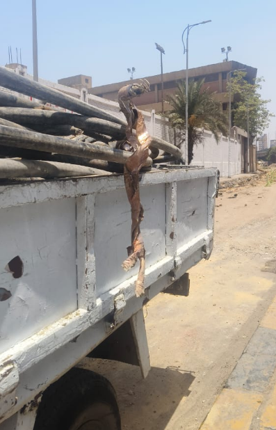 Exclusive photos from the cable repair site at Geziret El-Dahab Station ...