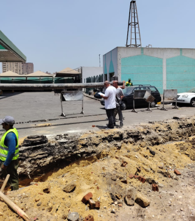 Exclusive photos from the cable repair site at Geziret El-Dahab Station ...